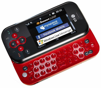 Win a Boost Mobile LG WebSlider Phone Pack
