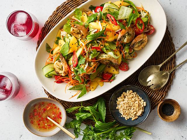 Vietnamese Style Prawn And Mango Salad Au